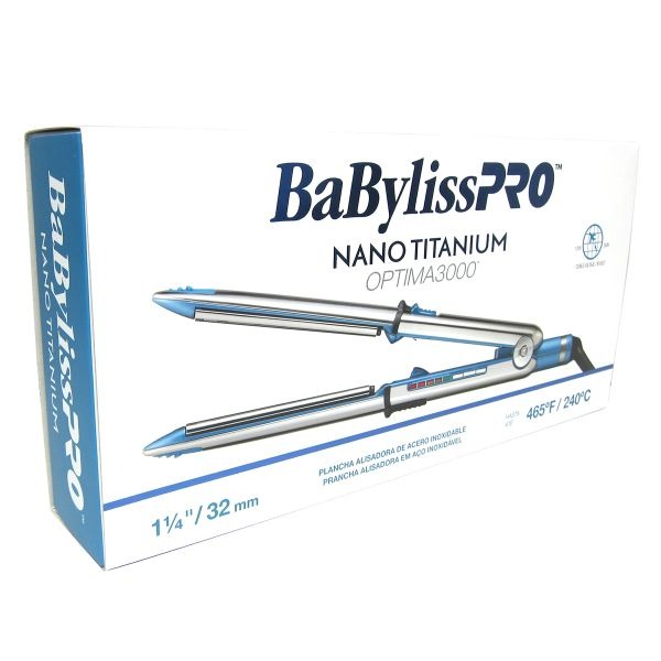PLANCHITA BABYLISS PRO NANO TITANIUM OPTIMA 3000 BI VOLT 74108456427