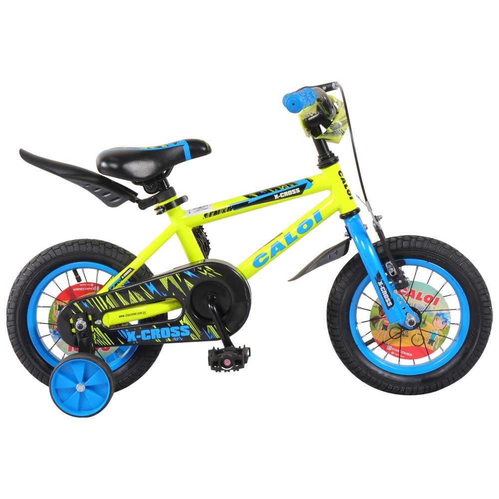 BICICLETA CALOI X-CROSS 12" AMARILLO/NEGRO
