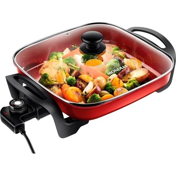 OLLA ELECTRICA MONDIAL MULTICOOK RED CERAMIC PE-49-RC