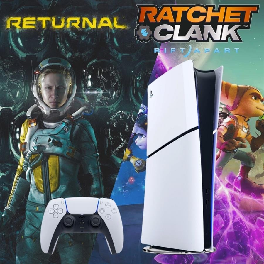 PLAYSTATION 5 PS5 SLIM 1TB DIGITAL+ RATCHET & CLANK + RETURNAL
